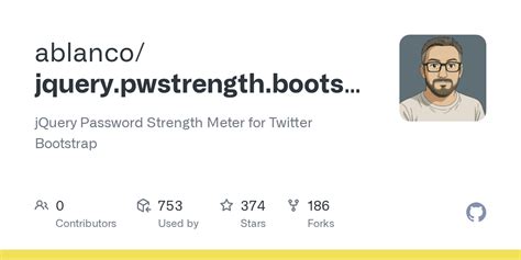 Github Ablancojquerypwstrengthbootstrap Jquery Password Strength