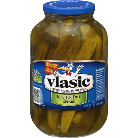 Vlasic® Kosher Dill Pickle Spears 1 Gal Jar Pickles And Relish Foodtown