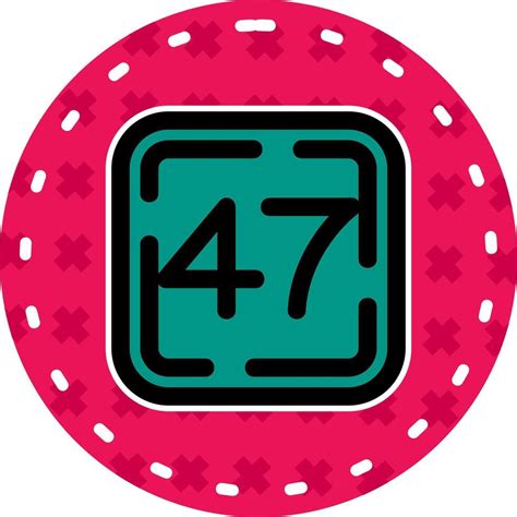 Forty Seven Line Filled Sticker Icon 37712938 Vector Art At Vecteezy
