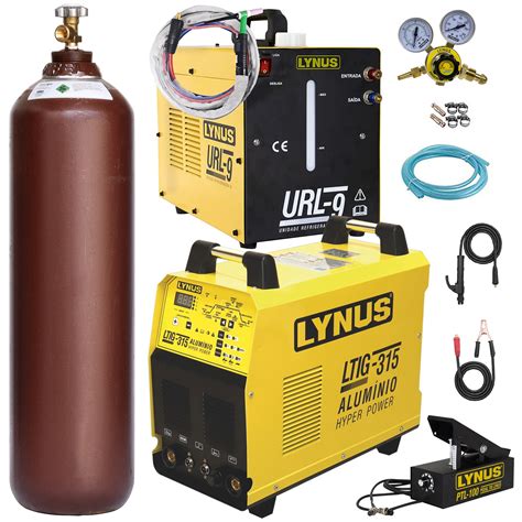 Inversora Solda Lynus Tig Ac Dc Ltig 315hp Cilindro Ad9 Ferramentas Mep