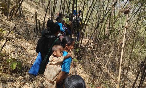 ကန်ပက်လက်တွင် လေကြောင်းတိုက်ခိုက်မှုကြောင့် ပြည်သူများ တိမ်းရှောင်နေရ