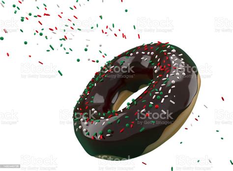 3d 렌더링 크리스마스 또는 새해 요소 장식 도넛과 배경 휴일을위한 다채로운 선물 현대적인 디자인 고립 된 그림 3차원 형태에 대한 스톡 사진 및 기타 이미지 Istock