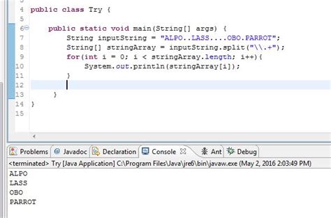 Java String Split With Dot Character Not Working Stack