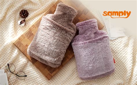 Samply Hot Water Bottle With Cover 2l Hot Water Bag With