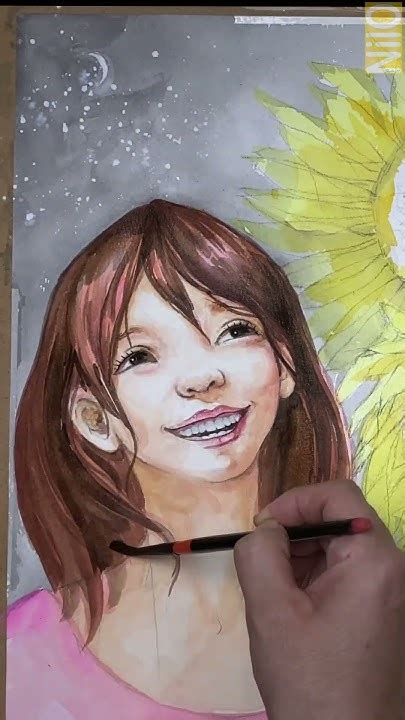 해바라기 그리기 수채화 쉽게 칠하는 방법 How To Watercolor Drawing 그리는방법 Art Youtube