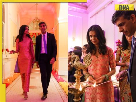 In Pictures Uk Pm Sunak Wife Akshata Murthy Hosts Diwali At Downing