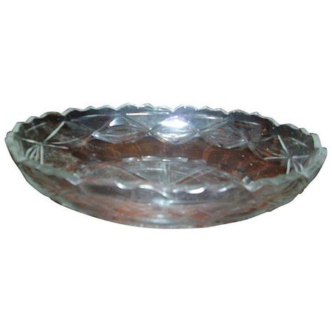 18th Century Anglo Irish Oval Cut Glass Crystal Centerpiece Bowl Chairish