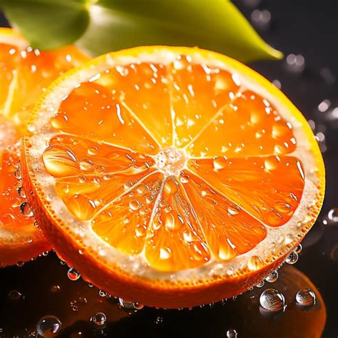 Premium Photo Slice Of Orange Fruit Macro