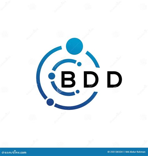 Bdd Letter Logo Design On Black Background Bdd Creative Initials