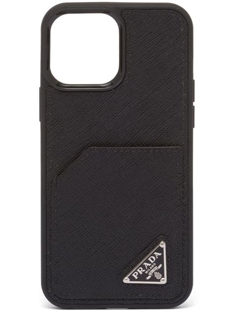 Prada Saffiano Logo Iphone 14 Pro Max Case Farfetch