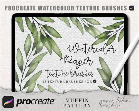 procreate texture brushes texture brush watercolor brush textures