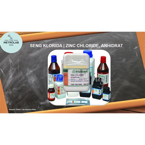 Jual Seng Klorida Anhidrat Zinc Chloride Anhydrate Zncl2 500 Gr Shopee Indonesia