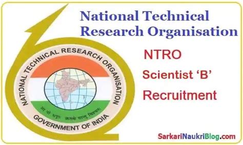 Ntro Scientist ‘b Vacancy Recruitment 2024
