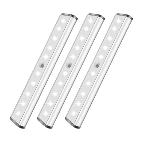 Lepotec 748inch 10 Led Wireless Rechargeable Motion Sensor Cabinet