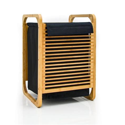 Dunedesign Wäschesack 50l Wäschekorb Bambus Mit Deckel Und Wäschesack