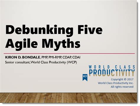 debunking five agile myths