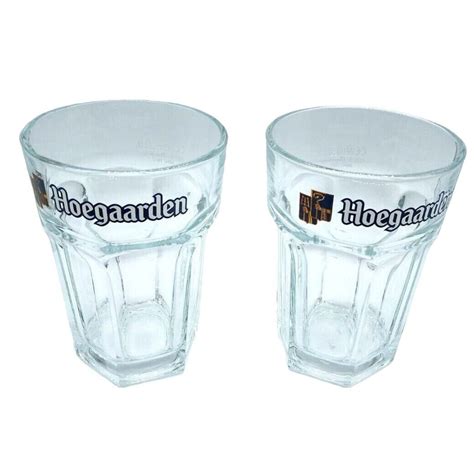Hoegaarden Beer Glasses Belgian Ale Large 33cl Set Of 2 Clear Etsy