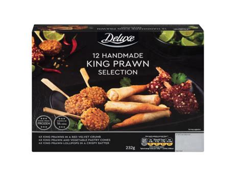 Deluxe 12 Handmade King Prawn Selection Lidl — Great Britain