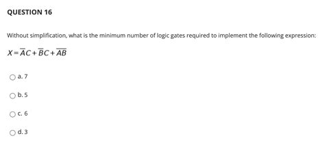 Solved Question Without Simplification What Is The Chegg