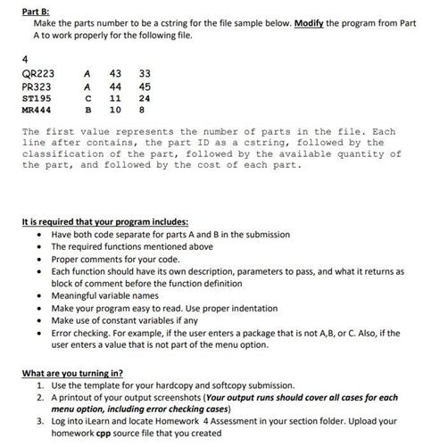 Solved Below Is My Code For Part A Modify It While Keeping Chegg Com