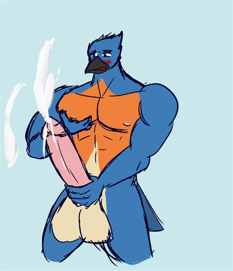 Rule 34 Antifreezetea Avian Bird Bluebird Blush Bodily Fluids Cum