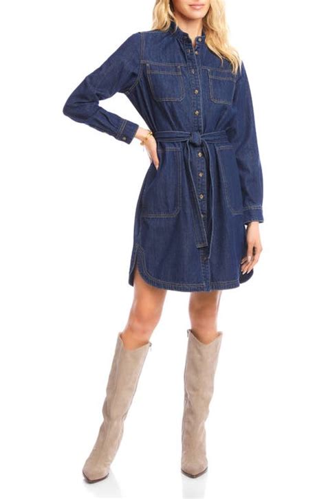 Womens Long Sleeve Denim Dresses Nordstrom