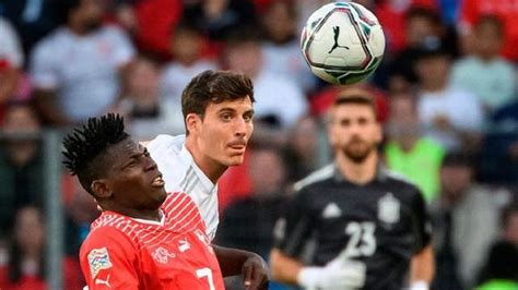 España perdió ante Suiza por la UEFA Nations League