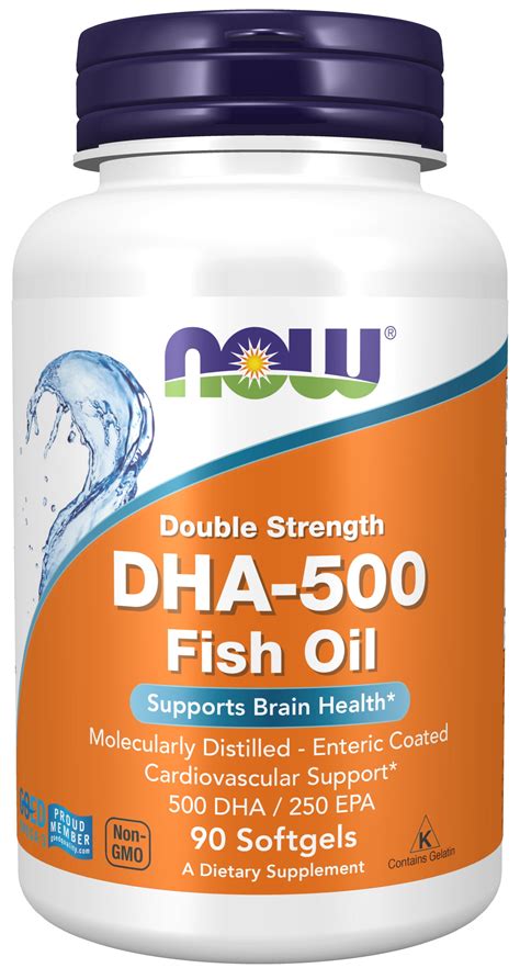 NOW Supplements DHA 500 With EPA 250 Supports Brain Health Memory