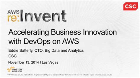 csc aws re invent enterprise devops session pptx