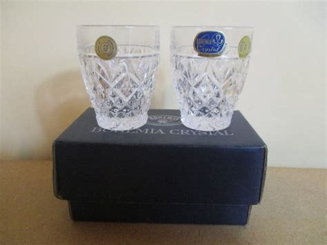 Vintage Bohemia Crystal Shot Glasses Vintage Crystalbohemia Crystal