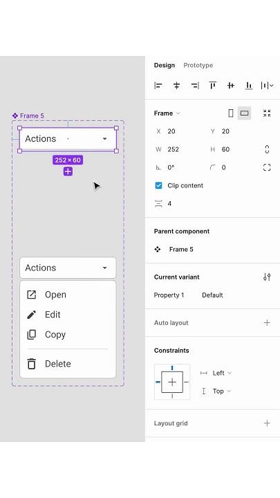 Drop Down Menu Animation In Figma Interactive Drop Down Menu