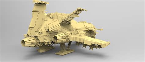 🩸 Legion Thunderhawk Gunship2・Бесплатный 3d для 3d печать・cults