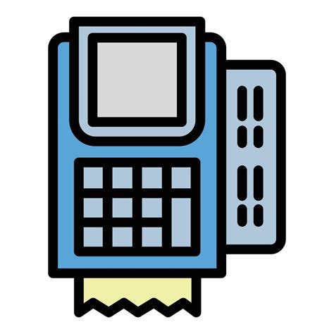 Pos Terminal Device Icon Outline Style 14224742 Vector Art At Vecteezy
