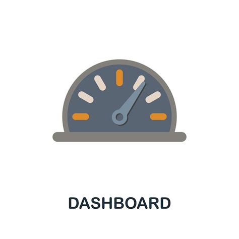 Premium Vector Dashboard Flat Icon Colored Sign From Machine Learning