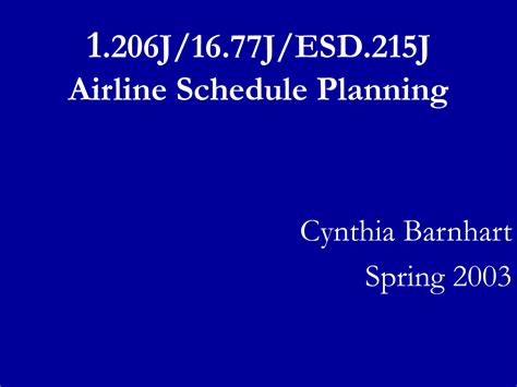 Solution Airline Schedule Planning The Extended Crew Pairing Problem
