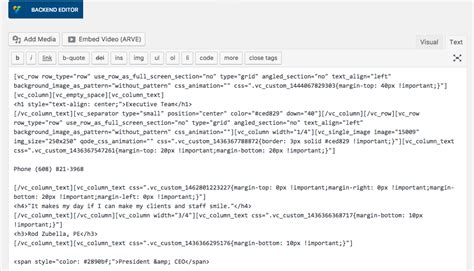 Visual Composer Editor Is Behaving Incorrectly On Wordpress Page