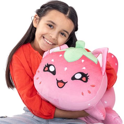 Aphmau Jumbo Plush Strawberry Cat Hobbies And Toys Toys And Games On