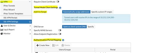 [ssl Vpn] [fortigate] Address Range Vs Source Ip P Fortinet Community