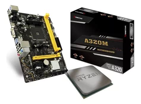 Combo Procesador Amd Ryzen 5 4600g 12 Hilo Board A320 Ddr4 Cuotas sin interés