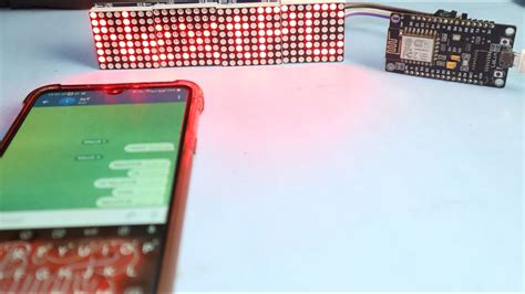 Iot Notice Board Using Nodemcu Esp8266 8x8 Led Matrix 59 Off