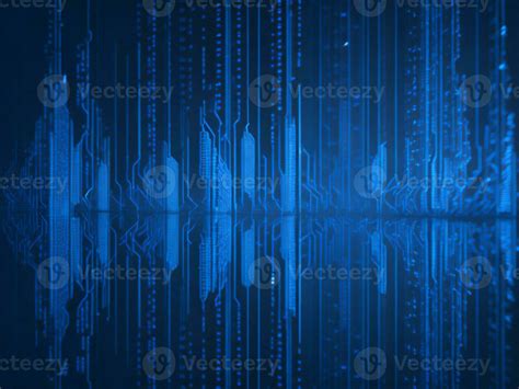 Ai Generated Digital Cyberspace With Particles And Digital Data Network Connections High Speed