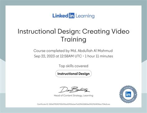 Md Abdullah Al Mahmud On Linkedin Certificate Of Completion