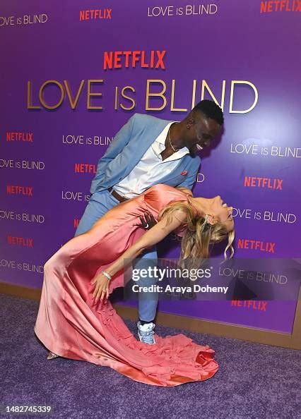 Kwame Appiah And Chelsea Griffin Attend Netflixs Love Is Blind The