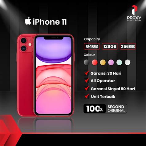 Jual Iphone 11 64 Gb Fullset Inter Ibox Shopee Indonesia