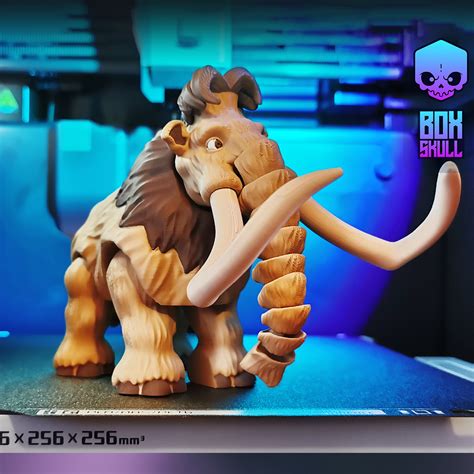 Archivo 3d Manny Ice Age Mamut Articulado Print In Place Flexi