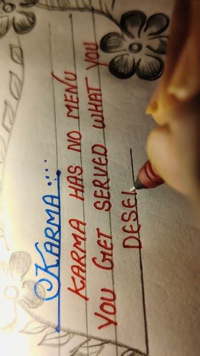 Karma Handwriting Calligraphy Cursivewriting Cursive Trending