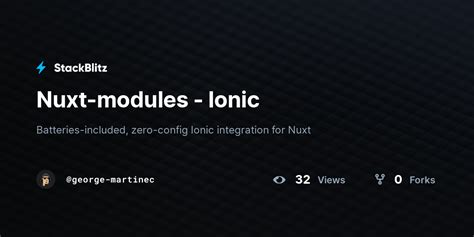 nuxt modules ionic stackblitz