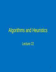 Lecture22 Slides Algorithms And Heuristics Pdf Algorithms And