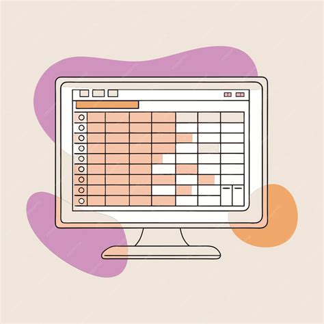 Excel Vector Illustration Line Circuit Premium Ai Generated Vector