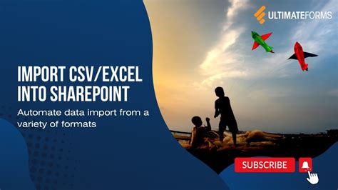 Import Csv Or Excel Into Sharepoint Youtube